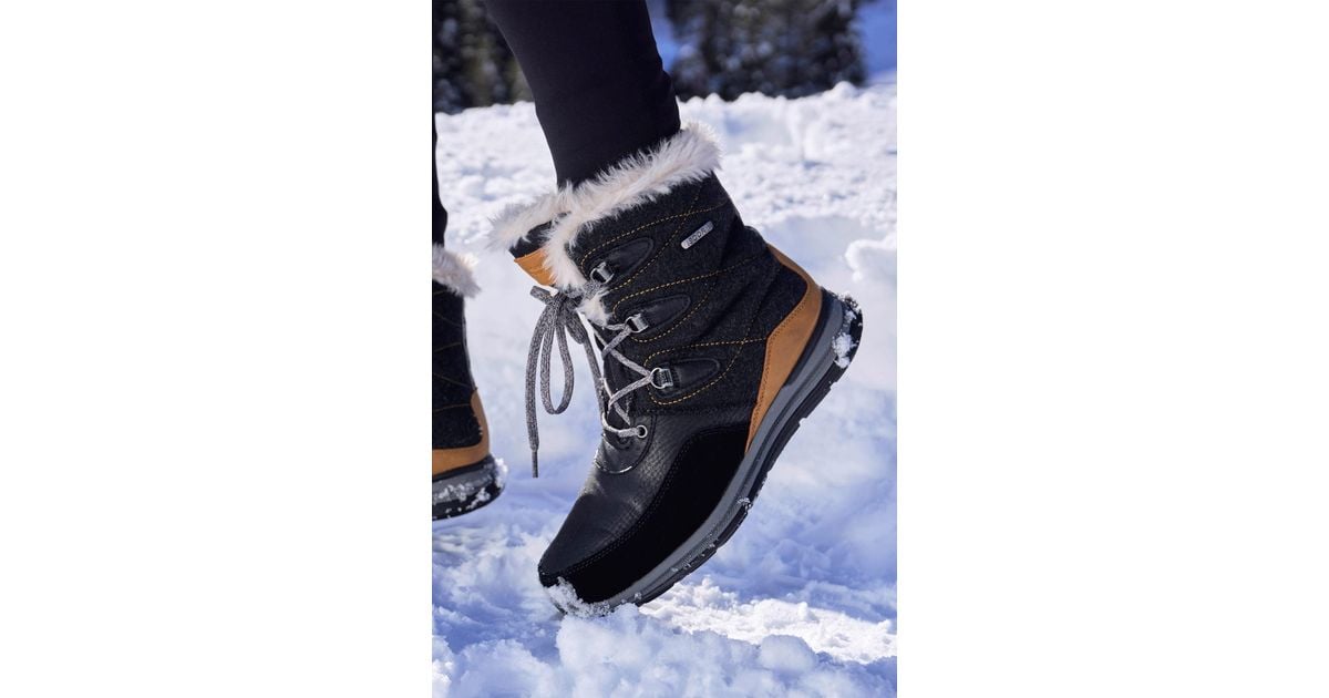 Mountain Warehouse 'Ice Crystal' Snow Boots Rubber Outsole Winter ...