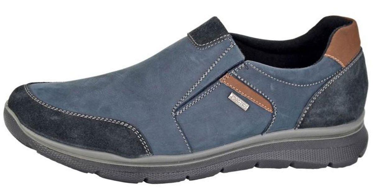 Imac Northwich Waterproof Leather Shoes in Blue for Men | Lyst UK