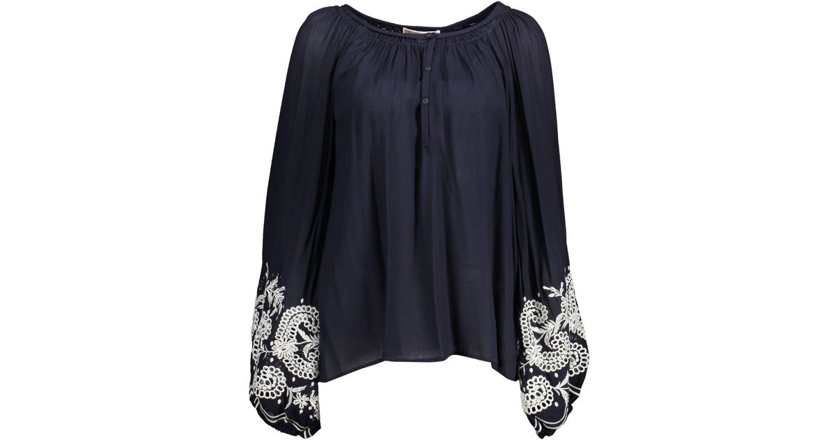 Kocca Embroidered Blouse Model Ko12348 in Blue | Lyst UK