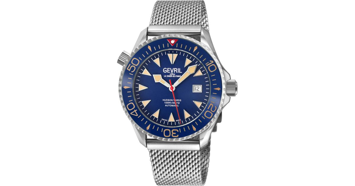 Gevril Hudson Yards Swiss Automatic Dial Watch in Grey for Men | Lyst UK