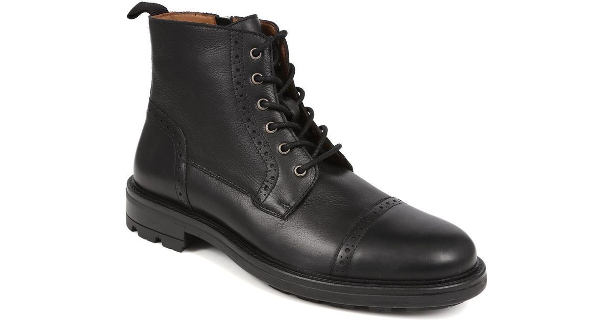 Jones Bootmaker Guiseley Leather Lace-Up Boots in Black for Men | Lyst UK