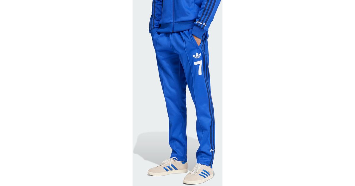 adidas Originals Manchester United George Best Track Pants in Blue for ...