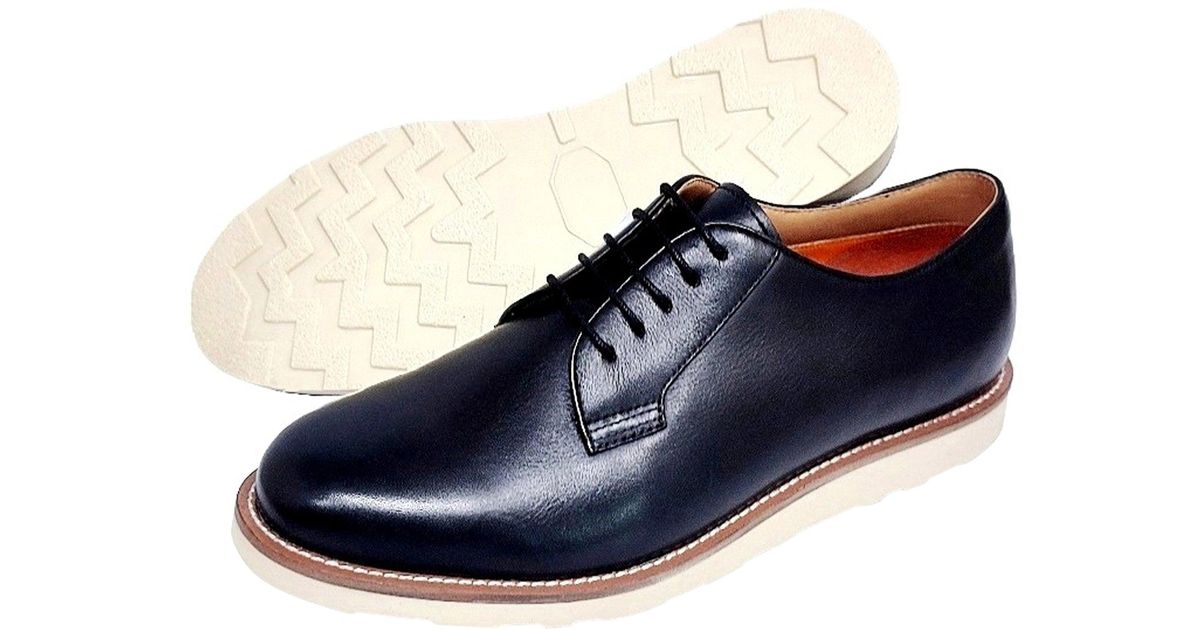 LB Comfort Newton Leather Shoes in Blue for Men | Lyst UK