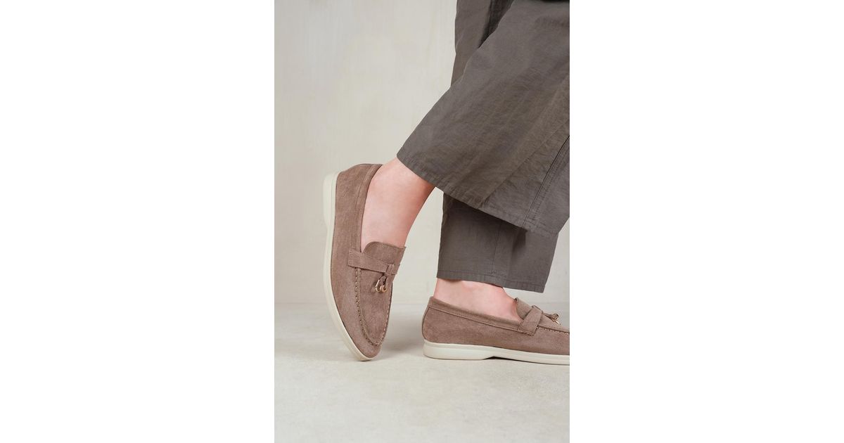 Where's That From Wheres 'Pegasus' Wide Fit Slip On Trim Loafers With ...