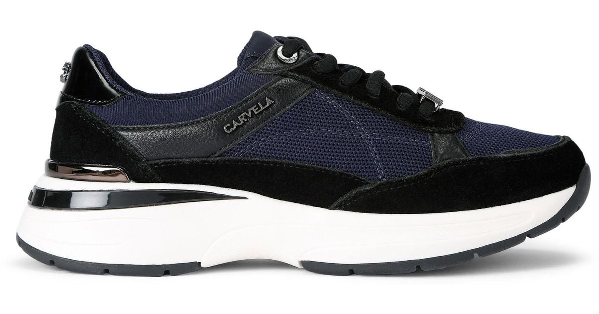 Carvela Kurt Geiger Suede Presto Sneakers in Blue | Lyst UK