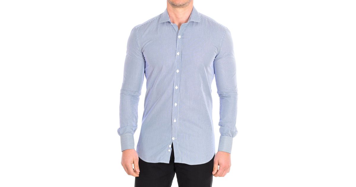 Café Coton Long Sleeve Lapel Collar Button Closure Shirt Forfar05 in ...