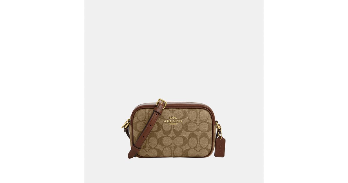 COACH Signature Pvc Mini Jamie Camera Bag in Natural | Lyst UK