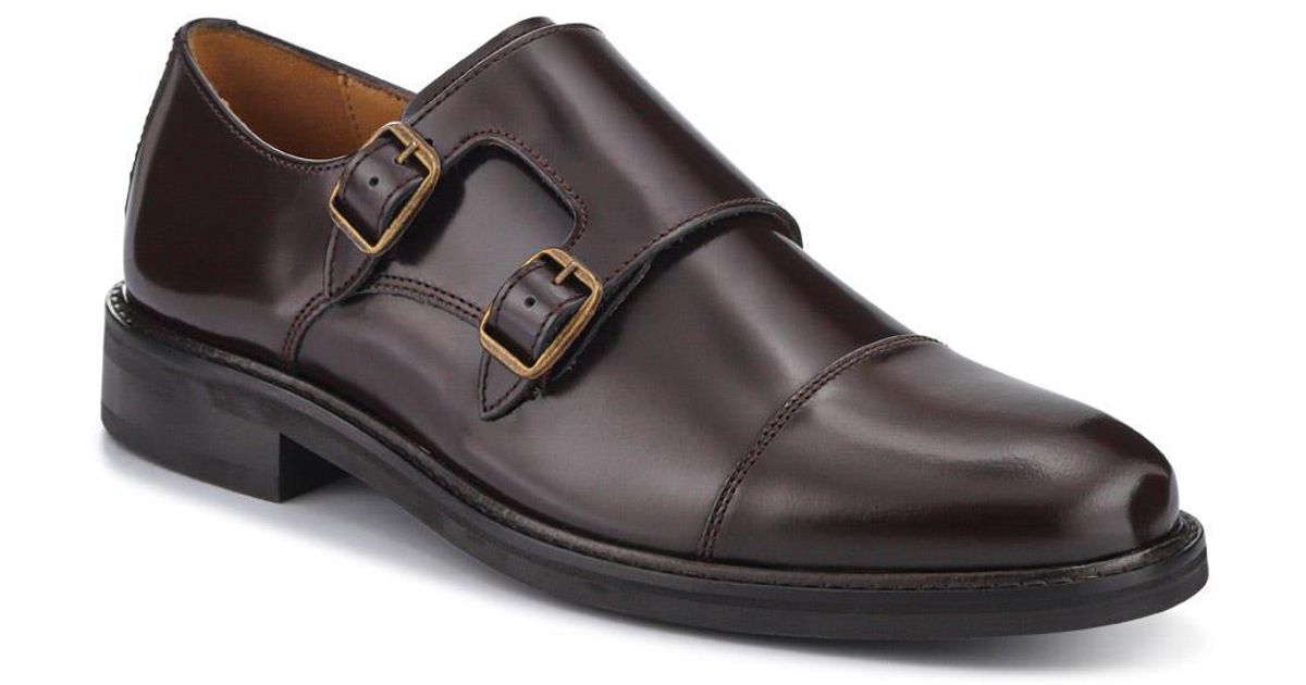 Jones Bootmaker Ollie Leather Monk Shoes in Brown for Men | Lyst UK