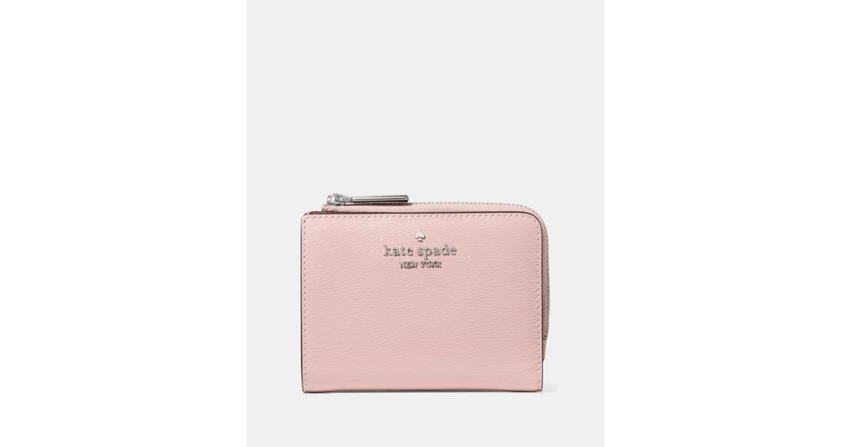 Kate Spade Madison Small L-zip Wallet in Pink | Lyst UK