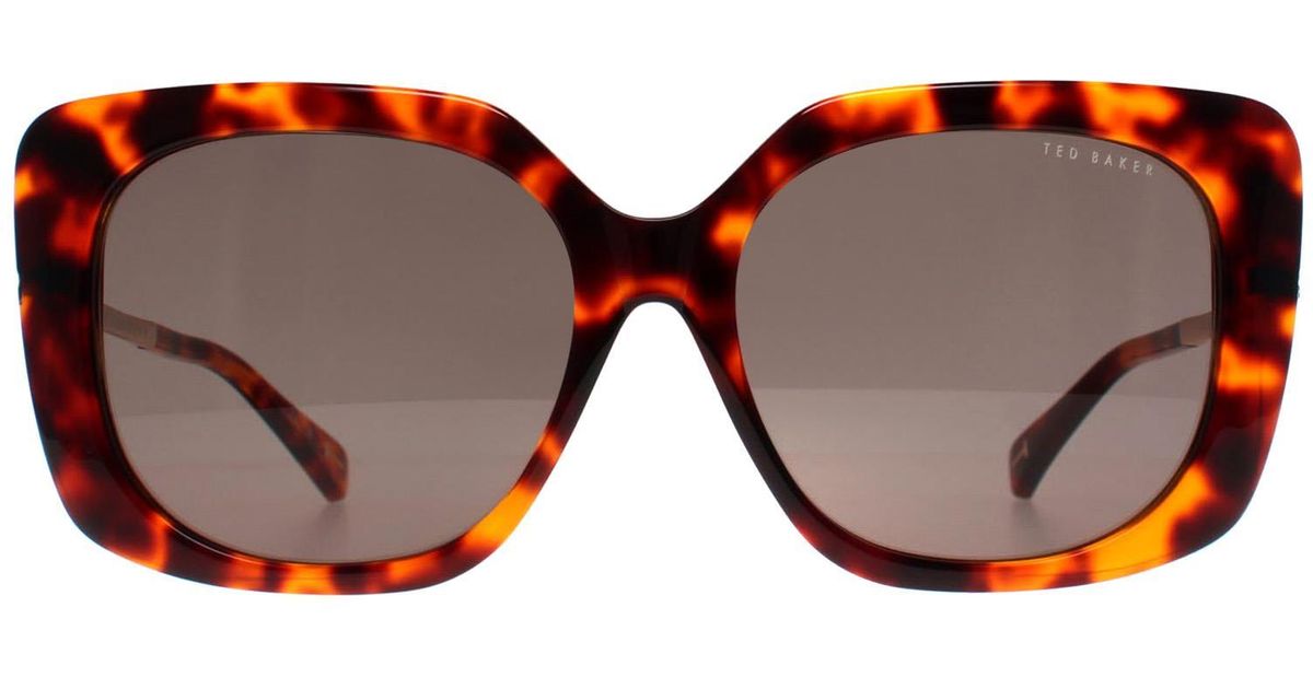 Ted Baker Square Tortoise Tb1732 Heather in Brown | Lyst UK