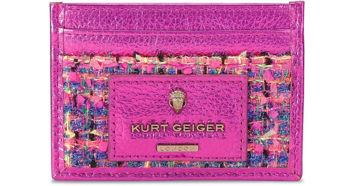 Kurt Geiger Chiswick Card Holder in Pink | Lyst UK