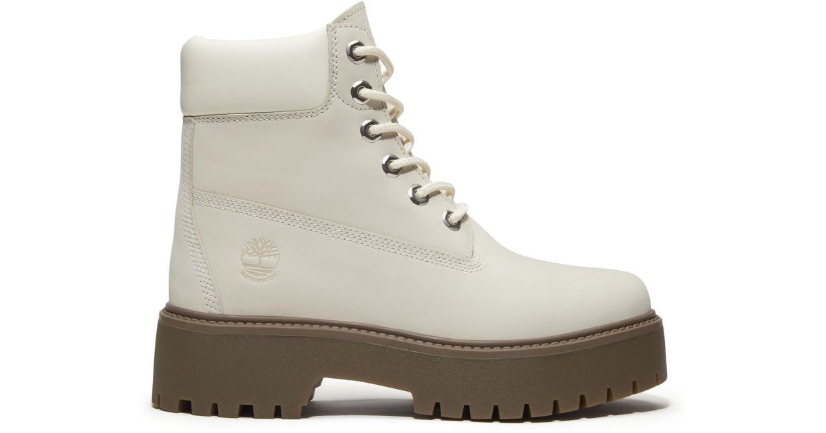 Timberland Stone Street 6-Inch Waterproof Platform Boot in Grey | Lyst UK