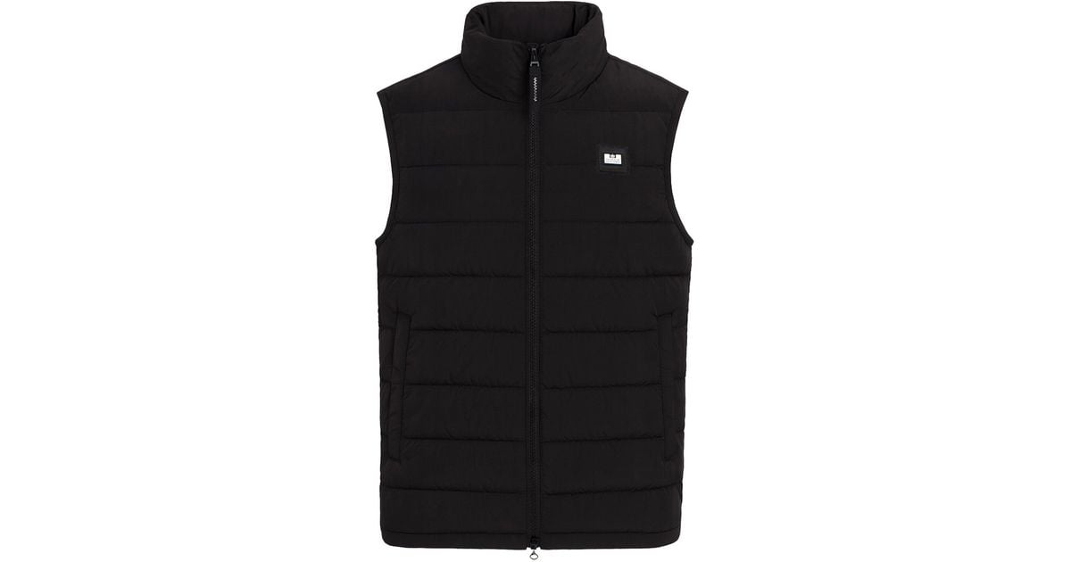 Weekend Offender Gacha Gilet Nylon in Black for Men | Lyst UK