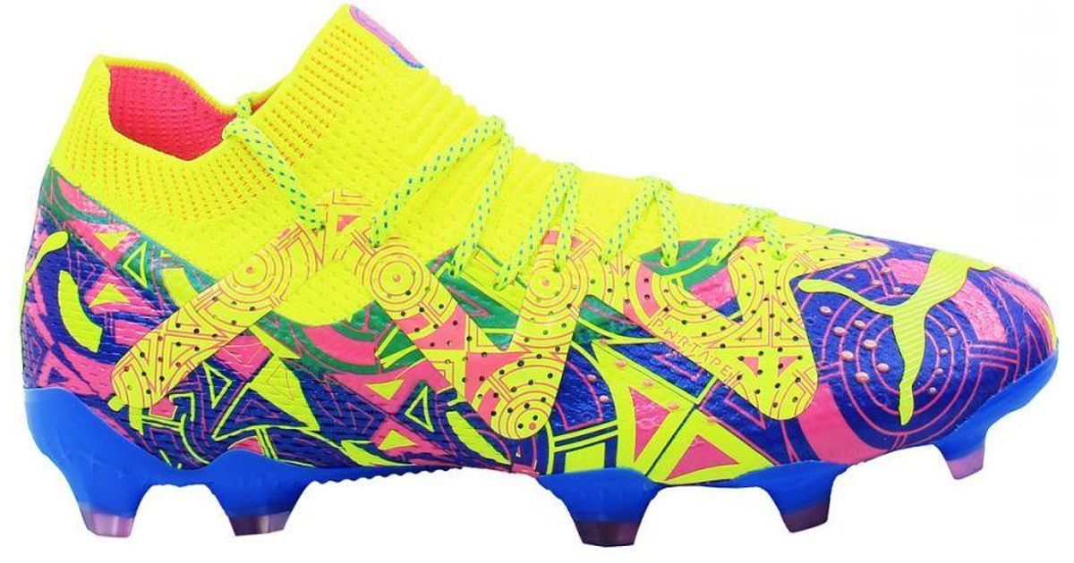 PUMA Future Ultimate Energy Fg/Ag Multicoloured Football Boots in Blue ...