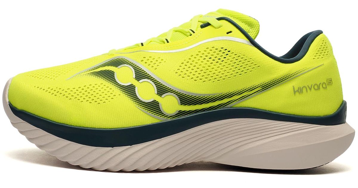 Saucony Kinvara 15 Running Shoes in Yellow for Men | Lyst UK