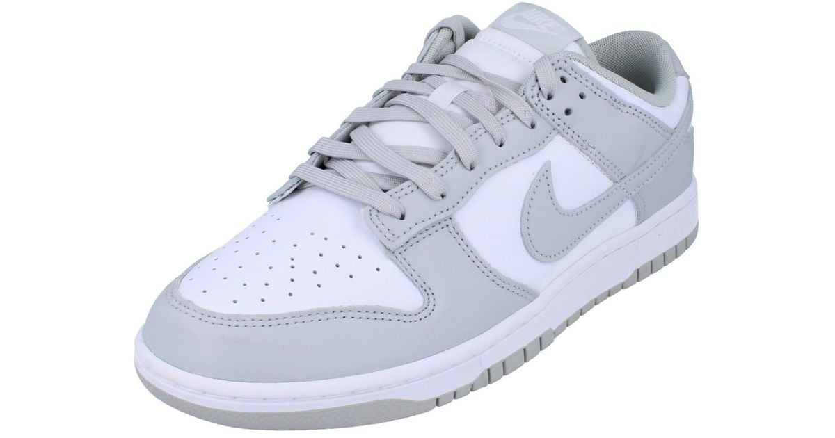 Nike Dunk Low Retro Trainers in Grey for Men | Lyst UK
