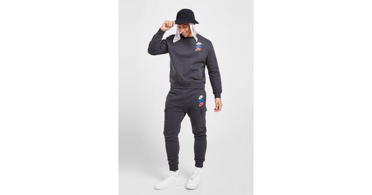 Nike Standard Issue Crew Tracksuit in Blue for Men | Lyst UK