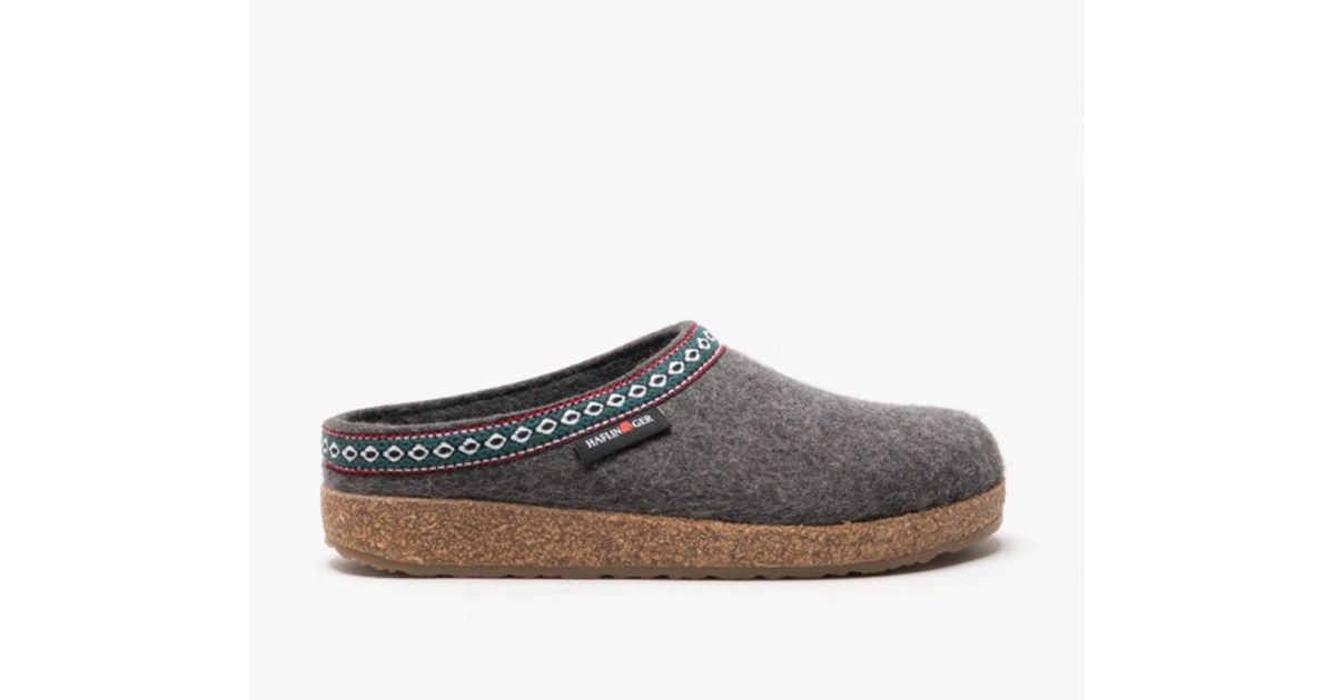 Haflinger Franzl Wool Clogs Anthracite in Grey | Lyst UK