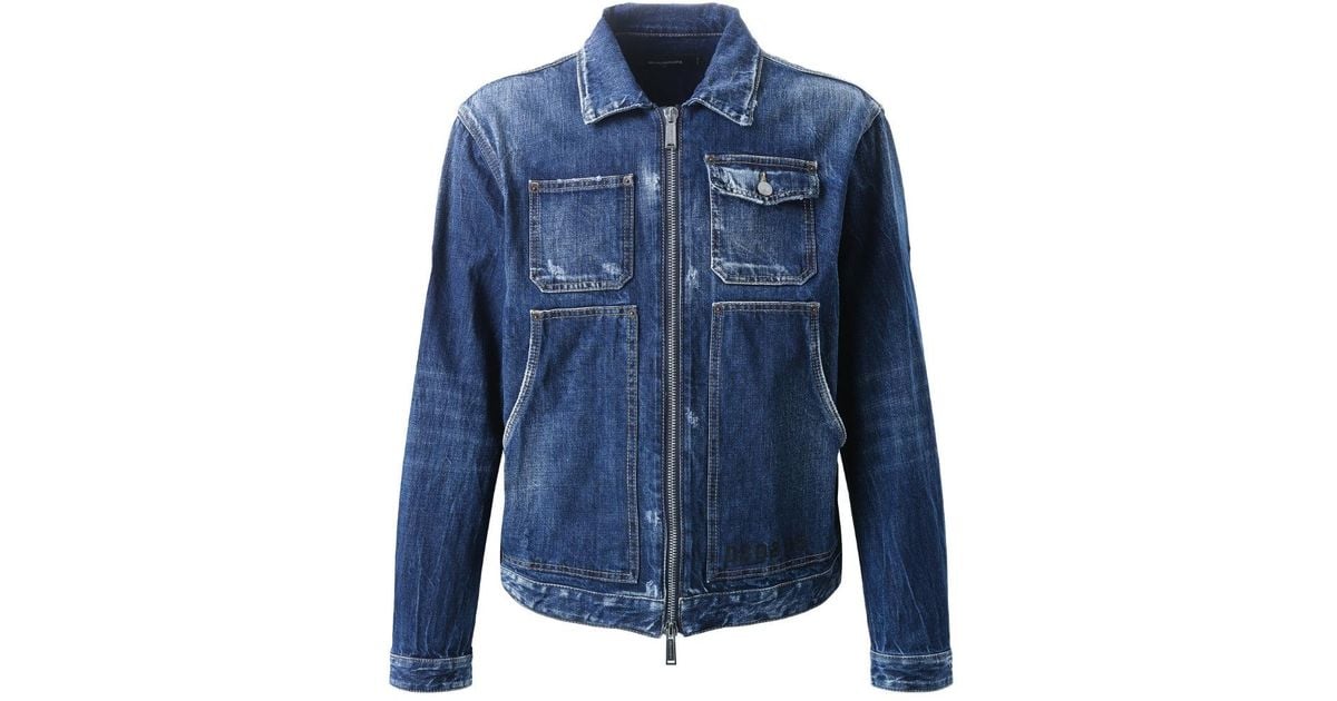 DSquared² Dark Semplice Carpenter Jean Jacket Cotton in Blue for Men ...