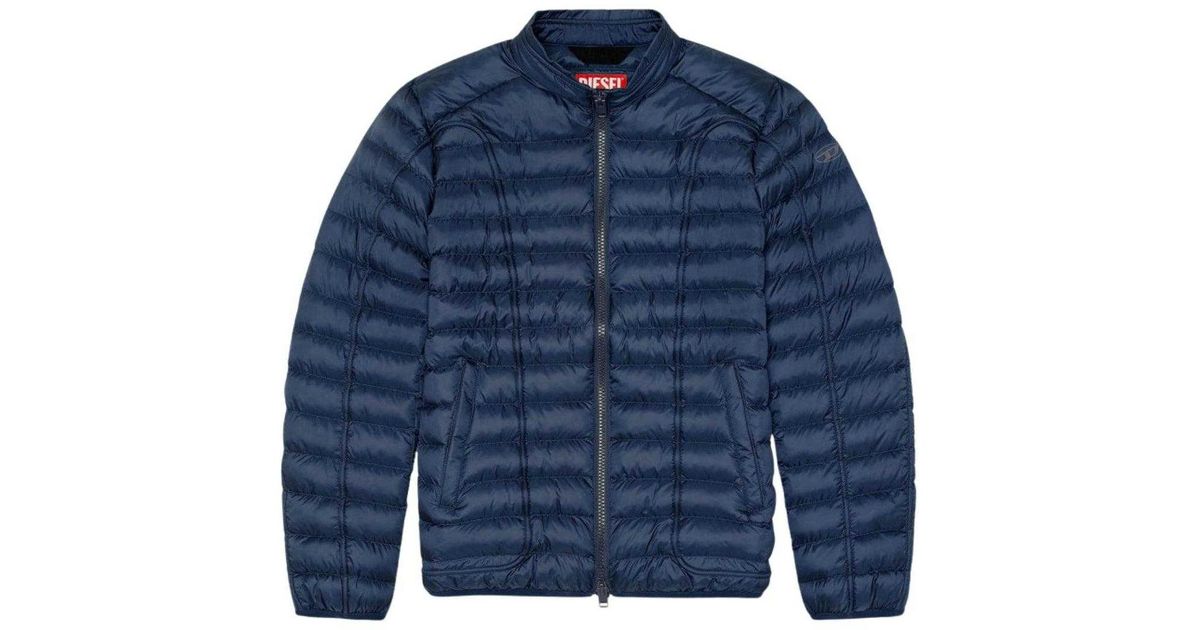 DIESEL Adult Quilted Jacket in Blue | Lyst UK