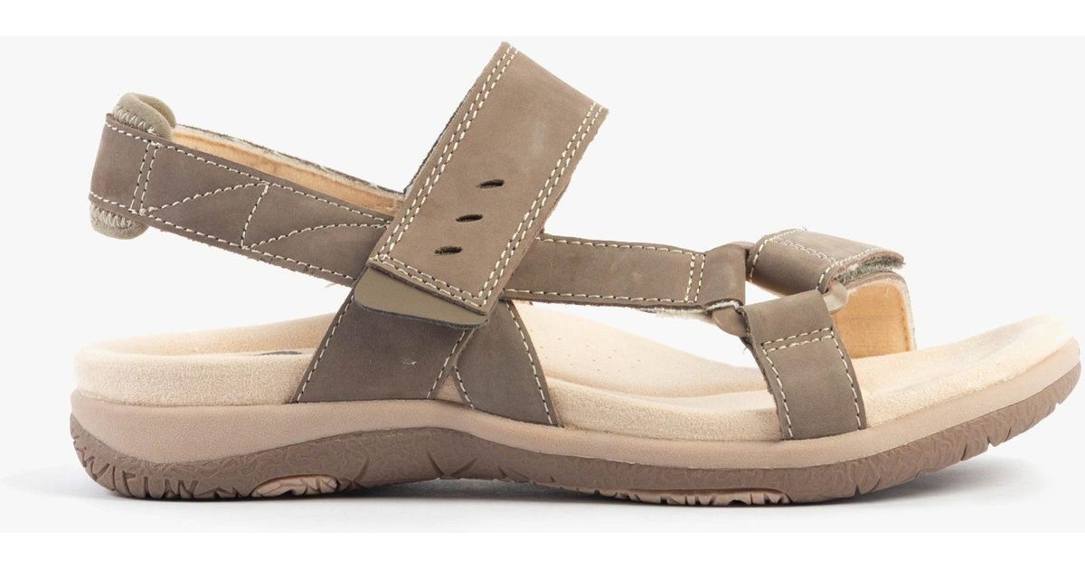 Free Spirit Elara Sandals Walnut in Brown | Lyst UK