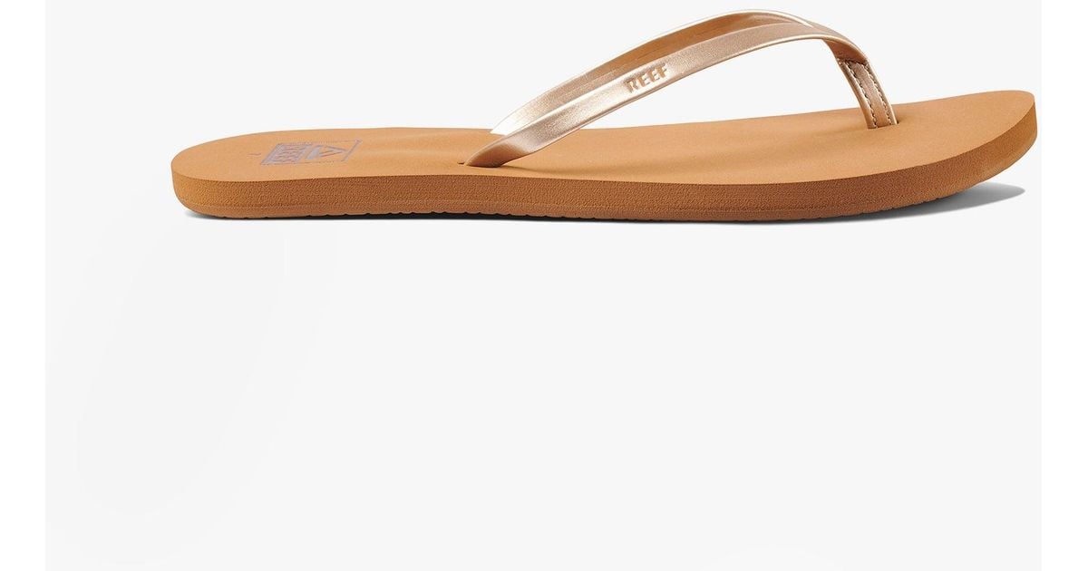 Reef Bliss Nights Sandals Tan/Champagne in White | Lyst UK