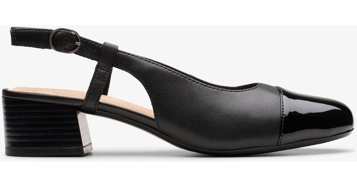 Clarks Marilyn Rose Combi Shoes in Black | Lyst UK