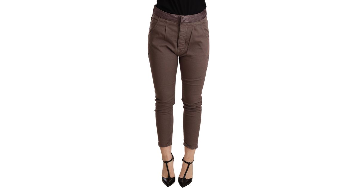 CYCLE Cropped Pants Casual Style in Black | Lyst UK