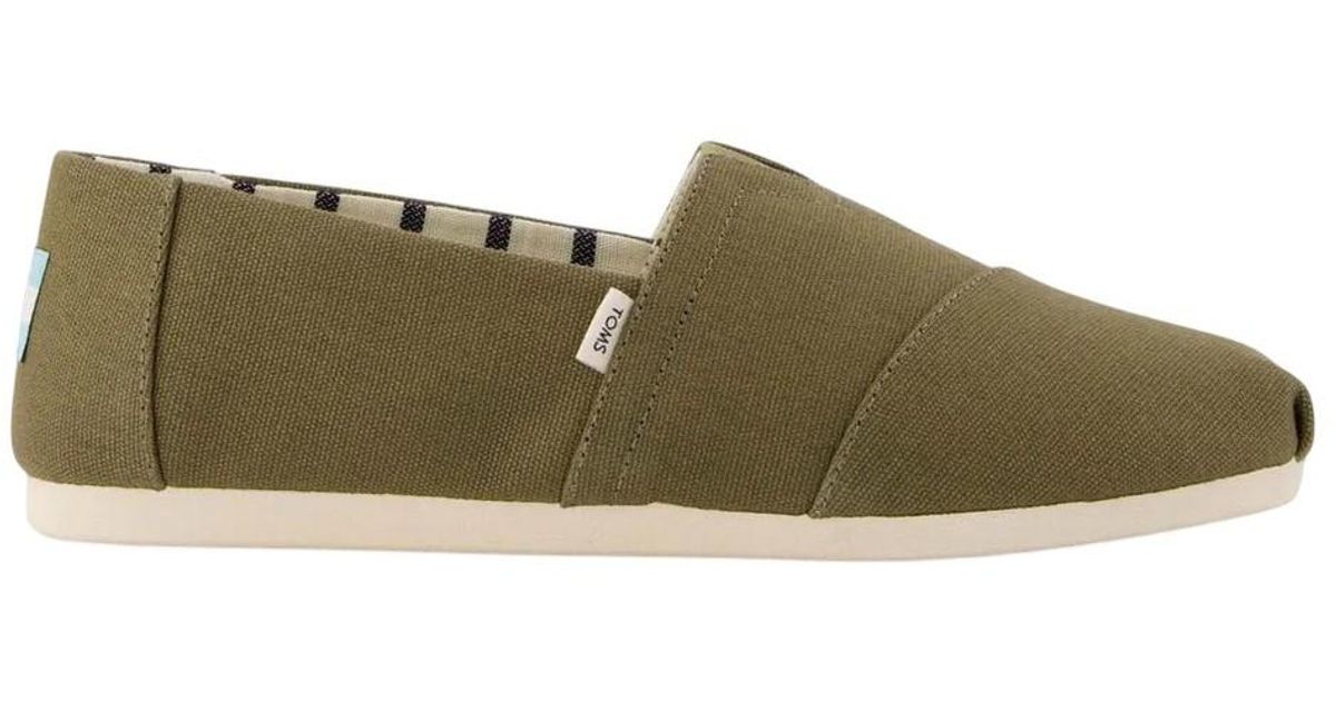 TOMS Ladies Alpargata Classic Loafers in Green | Lyst UK