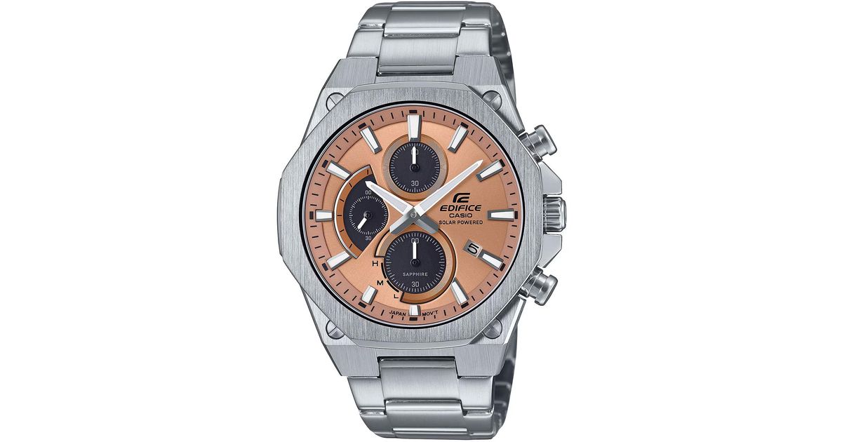 G-Shock Edifice Watch Efs-S570D-5Auef Stainless Steel in Grey for Men ...