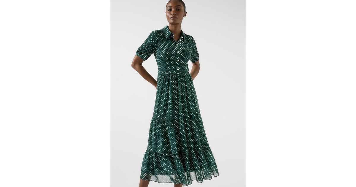 LK Bennett Dr Rumi Dress in Green | Lyst UK