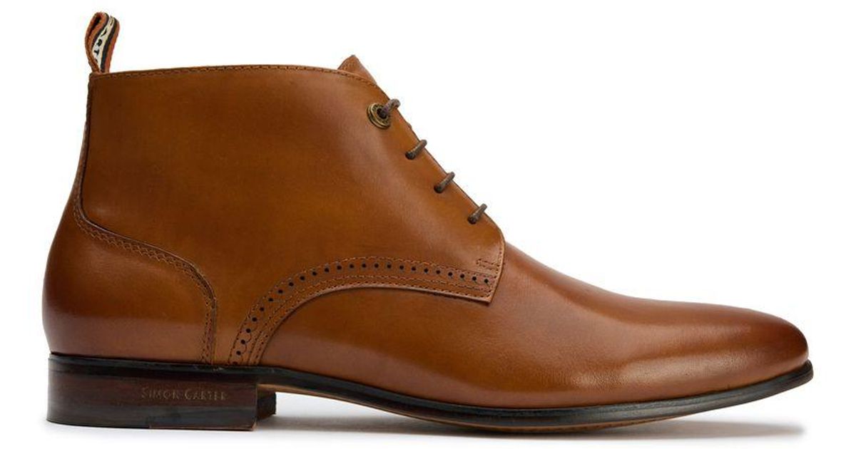 Simon Carter Boyce Chukka Boots in Brown for Men | Lyst UK
