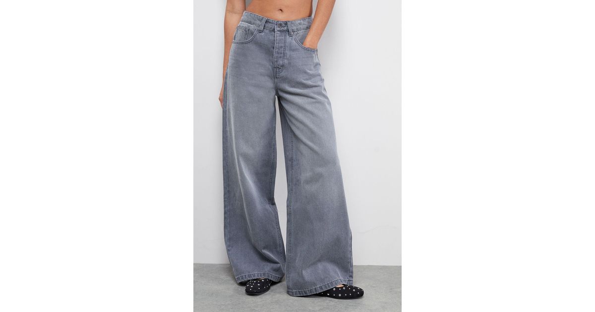 Warehouse Straight Leg Jean Cotton in Blue | Lyst UK