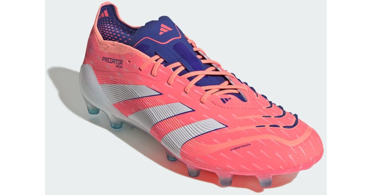 adidas Originals Predator Elite Artificial Grass Boots in Pink | Lyst UK