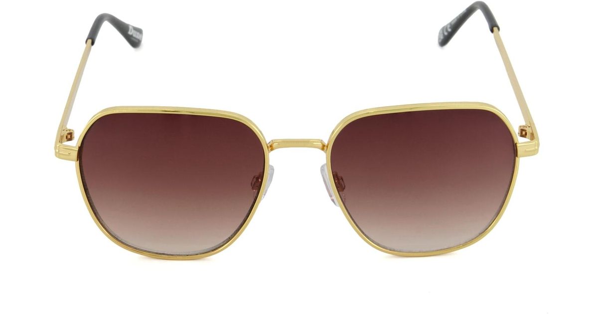 Dune Giordanno Metal-Frame Sunglasses in Brown | Lyst UK
