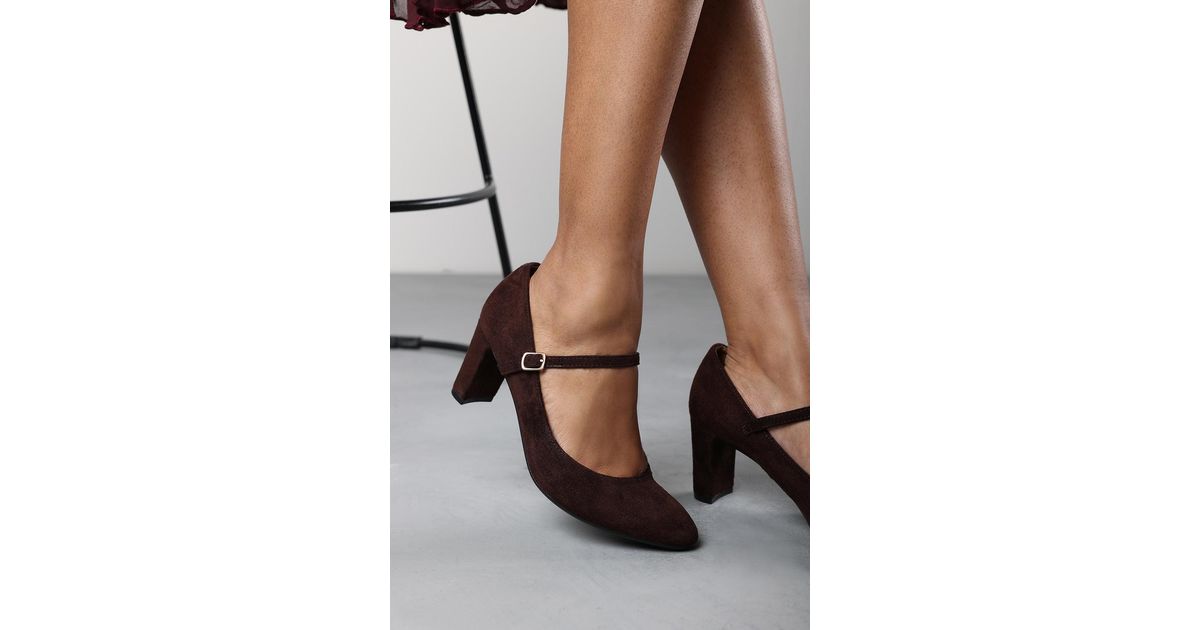 Wheres That From Wheres Oceana Suede Mary Jane Court Shoe With