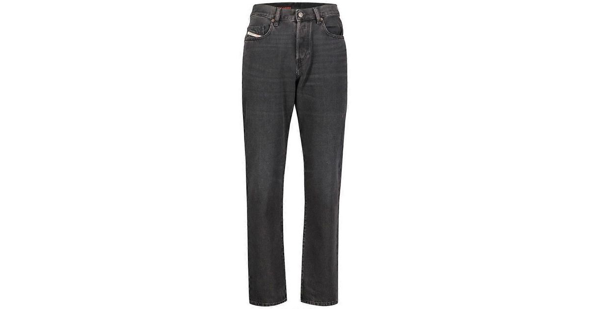DIESEL D-Viker Plain Jeans Cotton in Grey for Men | Lyst UK