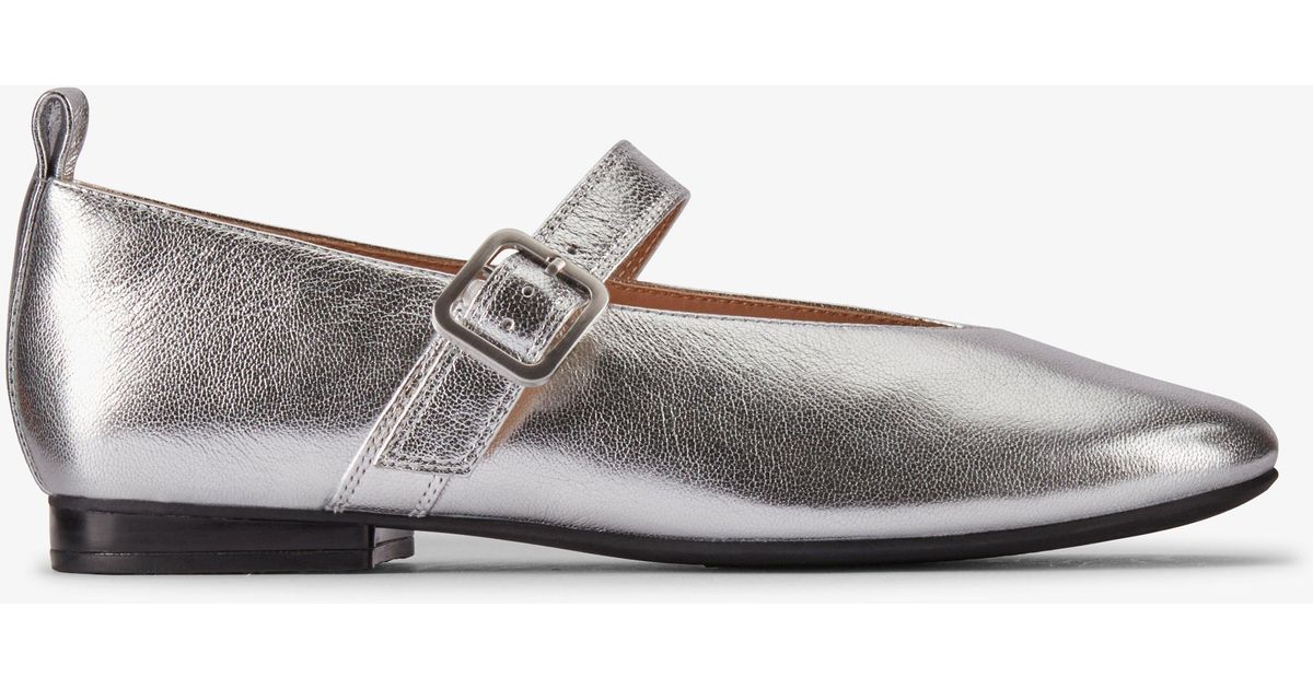 Clarks Fawna Bar Leather Shoes in White | Lyst UK