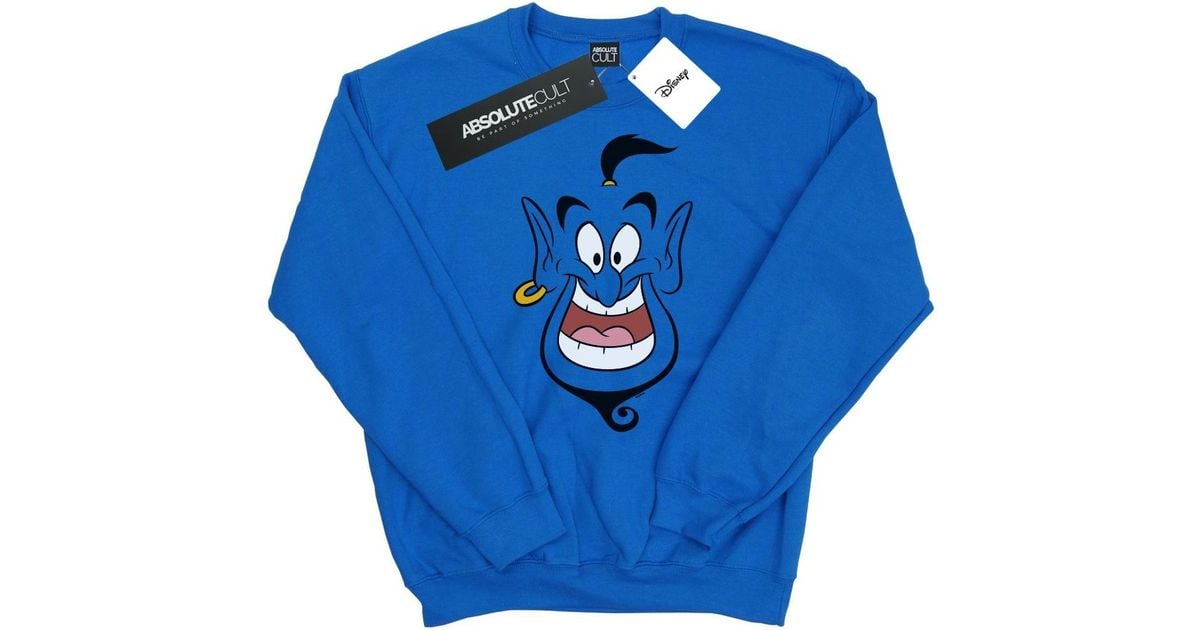 Disney Aladdin Genie Face Sweatshirt (Royal) in Blue for Men | Lyst UK