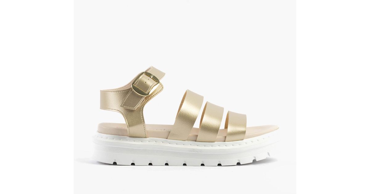 Heavenly Feet Saffron Sandals in Metallic | Lyst UK