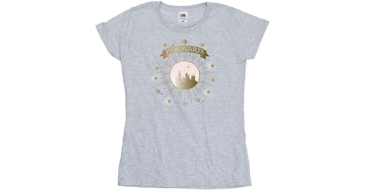 Harry Potter Ladies Hogwarts Yule Ball Cotton T-Shirt (Sports) in Blue ...
