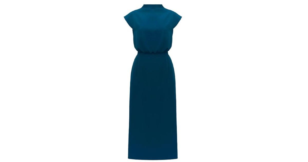 UNDRESS Tessa Kimono Sleeves Midi Dress in Blue | Lyst