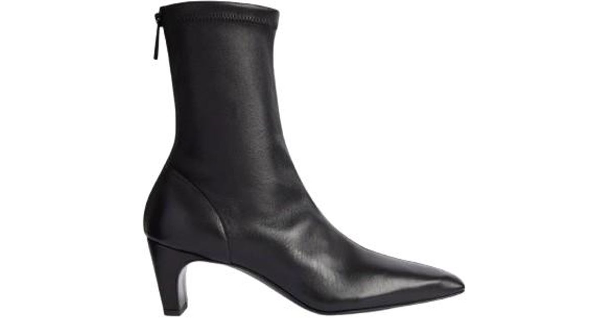 ESSEN Leather Square-Toe Chelsea Boots in Black | Lyst