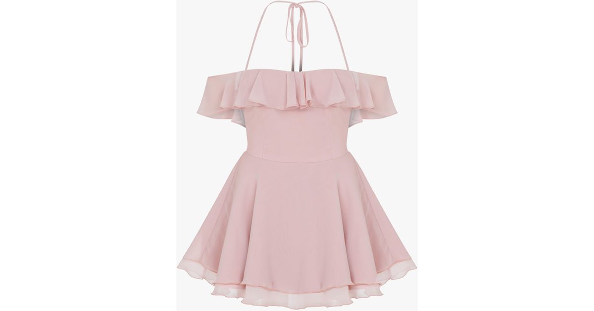 NAZLI CEREN Evie Mini Dress in Pink | Lyst