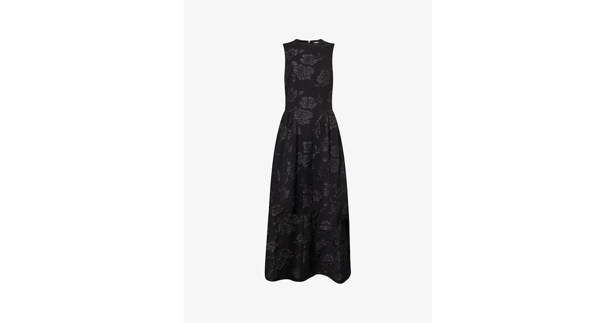 ROTATE BIRGER CHRISTENSEN Lori Floral-Embroidered Woven Midi Dress in ...
