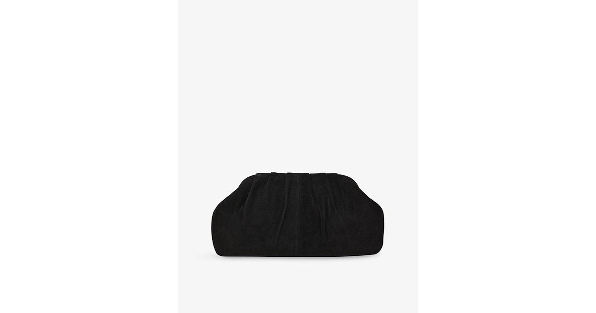 Phase Eight Suede Clutch Bag in Black | Lyst UK