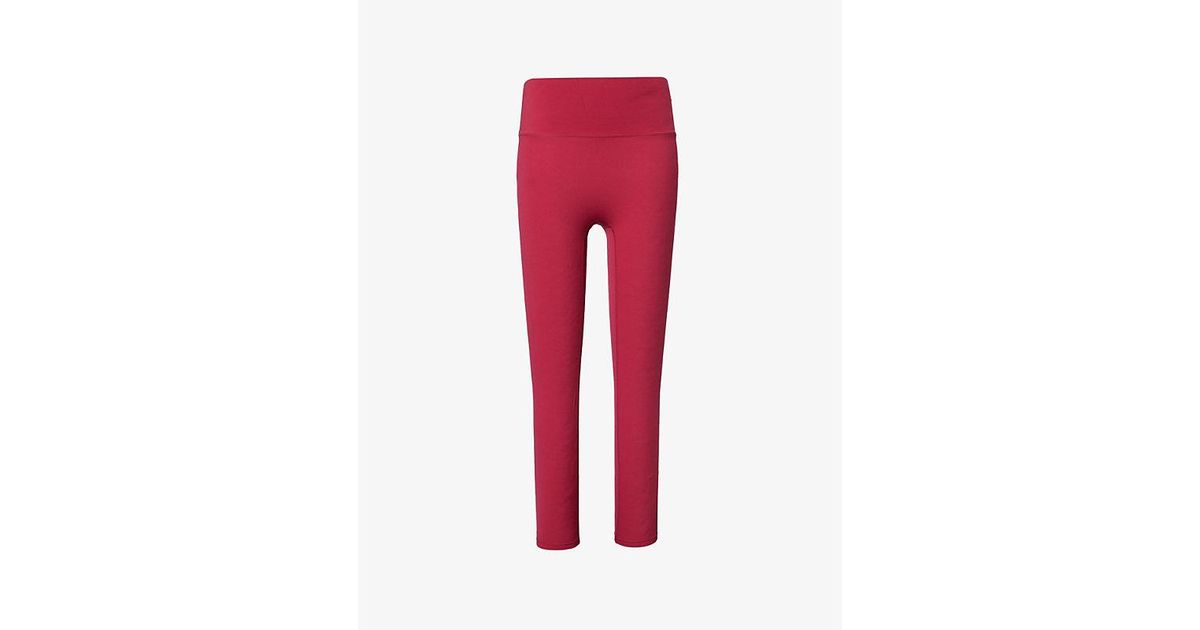 ADANOLA Ultimate High-Rise Gym Leggings in Red | Lyst UK