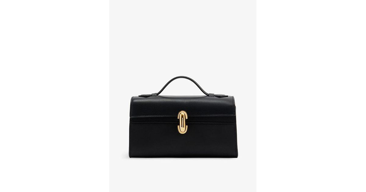 SAVETTE Symmetry Pochette Leather Bag in Black | Lyst