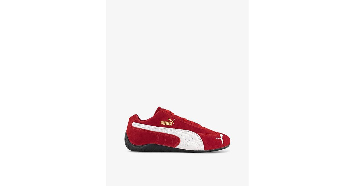PUMA Speedcat Og Suede Low-Top Trainers in Red for Men | Lyst