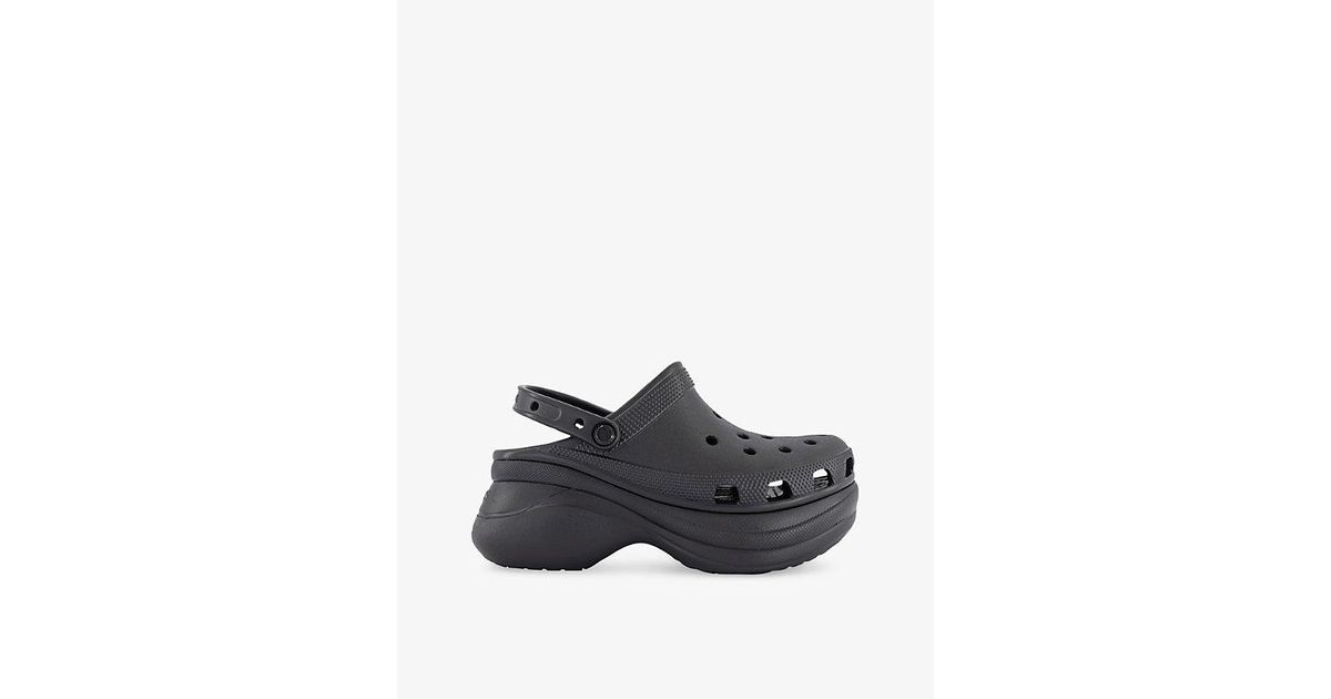 Crocs™ Bae Platform Rubber Clogs in Black | Lyst UK